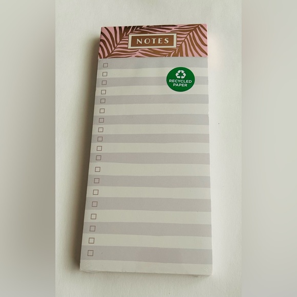 Clementine | Office | New Notes Long Pad Notes Gold Fern Leaves Magnet ...